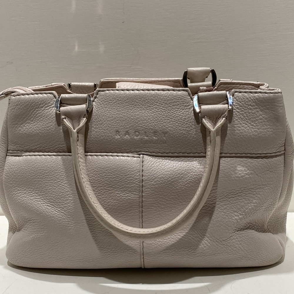Radley London Cream Pebbled Leather Satchel - Gem
